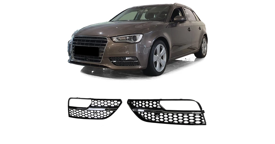 AUDI A3 8V lakk fekete króm méhsejtes ködlámpa keret 30.000 Ft