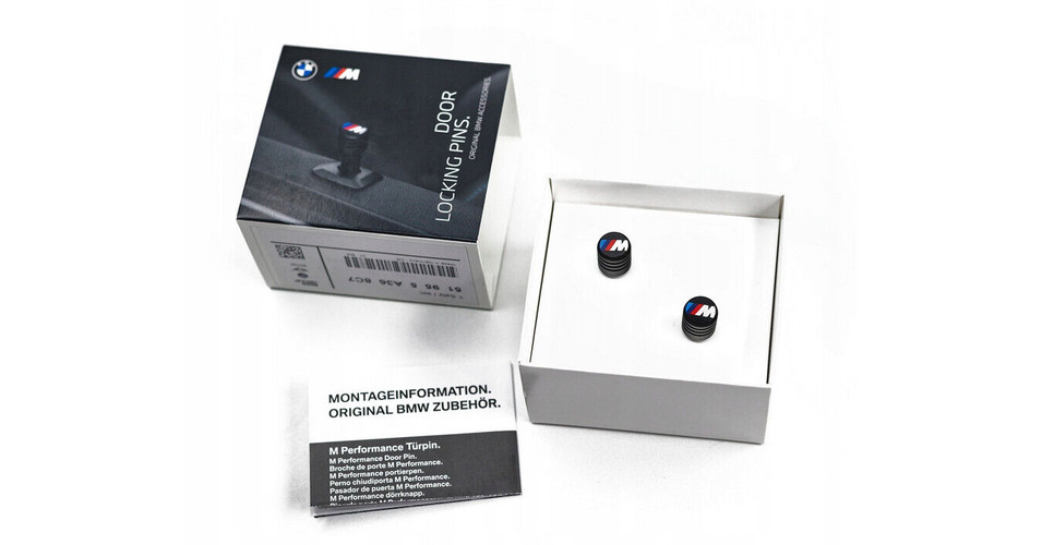 Gyári BMW M alu fekete ajtónyitó tüske készlet 51955A368C7 16.500 Ft